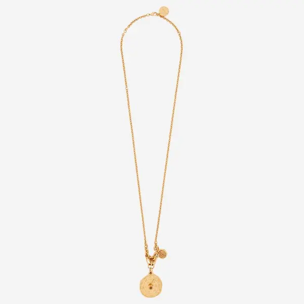 Chloé Medals Necklace With Pendant - Color Oro