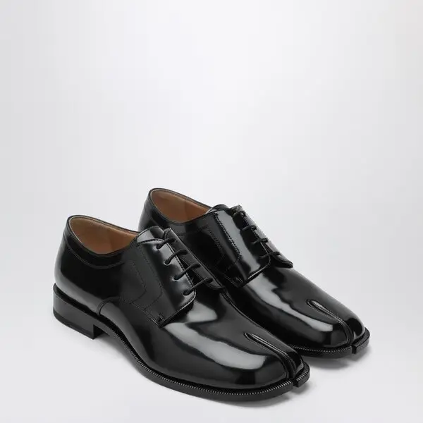 Maison Martin Margiela Black Patent Leather Oxfords Tabi patent leather lace ups Maison Martin Margiela Black  main image 4