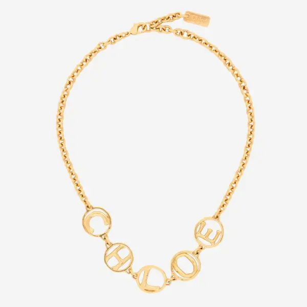 Chloé Script Choker - Color Oro