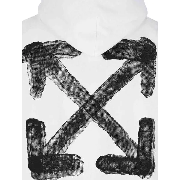 Off-White Hooded Sweatshirt - White