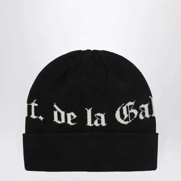 GALLERY DEPT. Wool Beanie With Logo Intarsia - Black