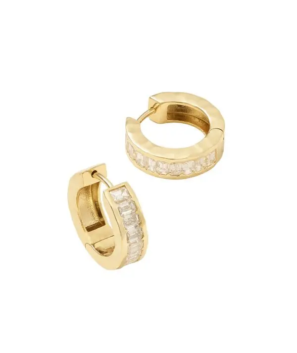 OCTAVIA ELIZABETH 18-karat Diamond Hoop Earrings - Gold