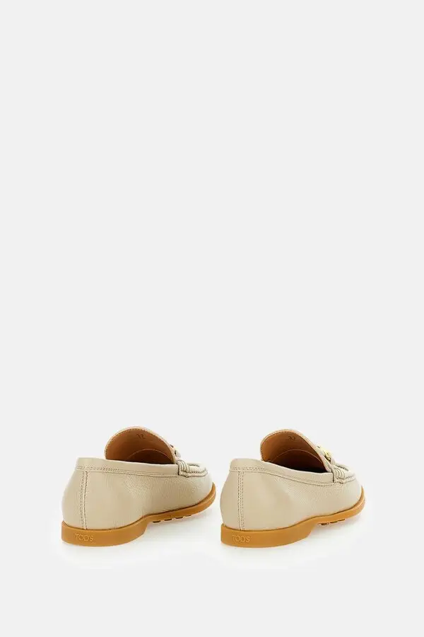 TOD'S Loafers With Metal Bit - Beige
