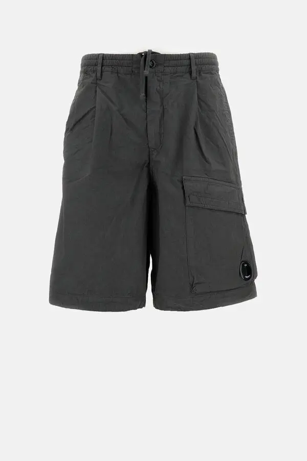 C.P. COMPANY Boxy Micro-rep Shorts - Grey