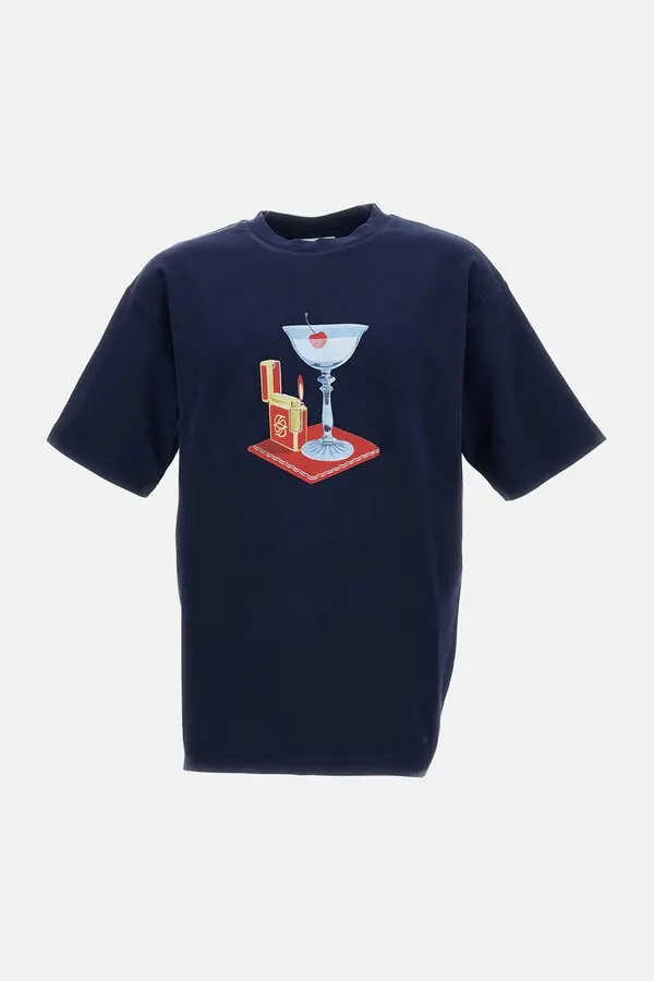 Drole De Monsieur Cocktail T-shirt - Blue