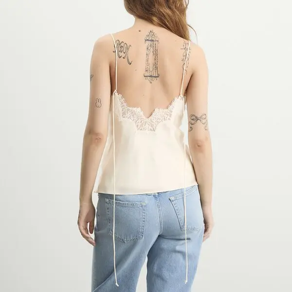 RÓHE Lace Silk Camisole