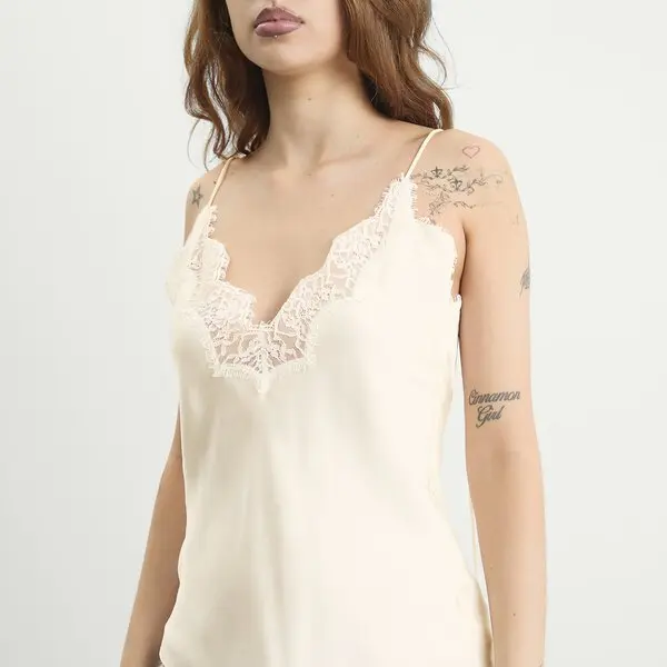 RÓHE Lace Silk Camisole