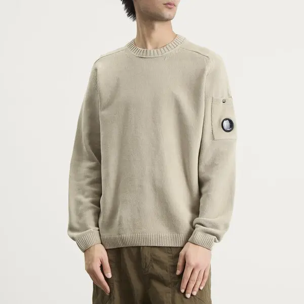 C.P. COMPANY Cotton Chenille Crewneck Sweater