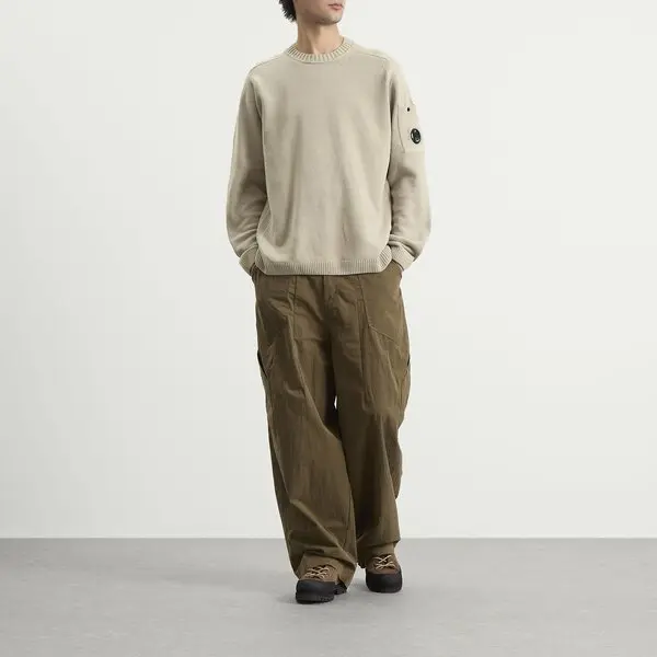 C.P. COMPANY Cotton Chenille Crewneck Sweater