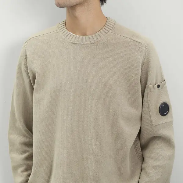 C.P. COMPANY Cotton Chenille Crewneck Sweater