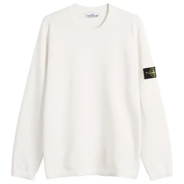 Stone Island Micro Stitch Crew Neck Jumper - Ivory