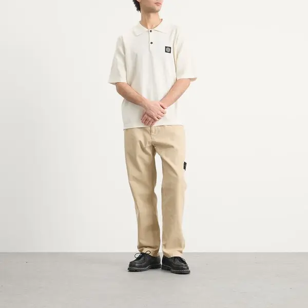 Stone Island Micro Stitch Knit Polo