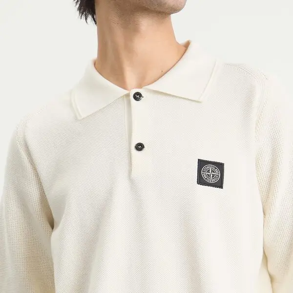 Stone Island Micro Stitch Knit Polo
