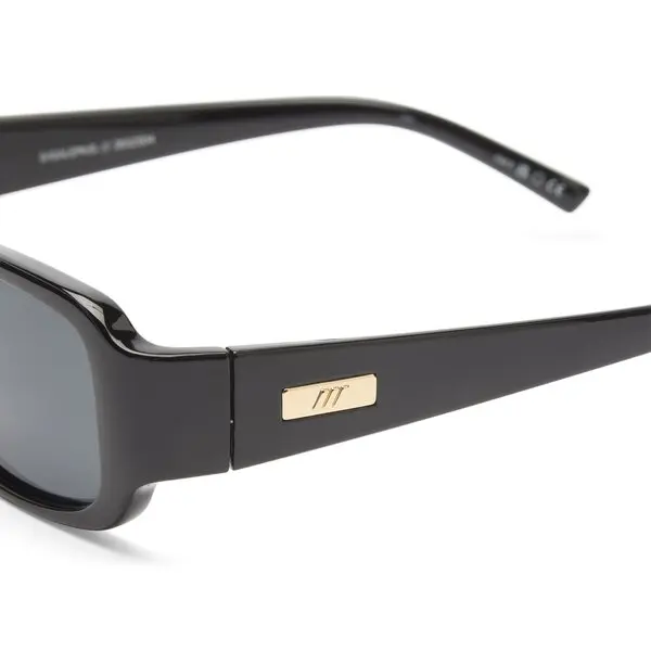 Le Specs Gigglemug Sunglasses - Black/smoke Mono Polarized