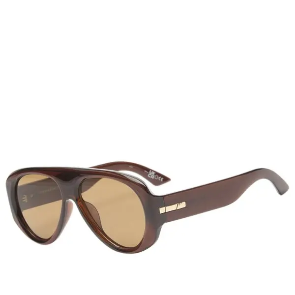 Le Specs Dream Boat Aviator Sunglasses - Coco/light Brown Mono