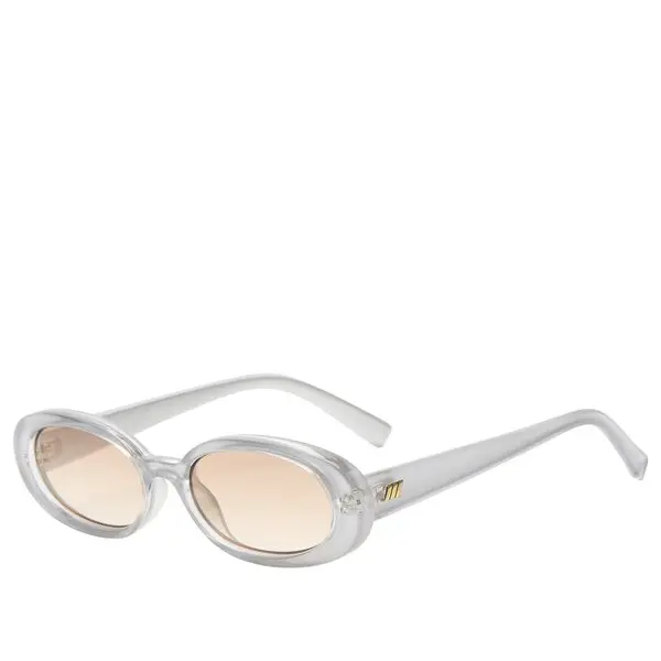 Le Specs Outta Love Sunglasses - Silver Pearl/light Brown Grad
