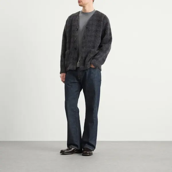 Our Legacy Hairy Wool Cardigan - Plum
