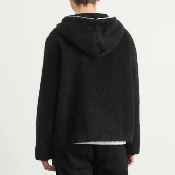 Our Legacy Hairy Wool Full Zip Hooded Jacket