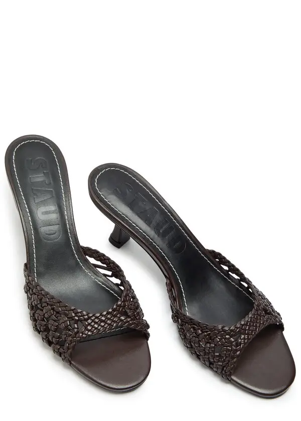 Staud Brigitte Leather Mules