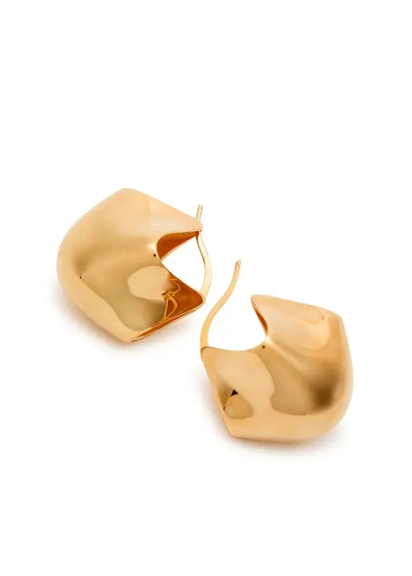 Khaite Lotus Medium 18kt-plated Earrings