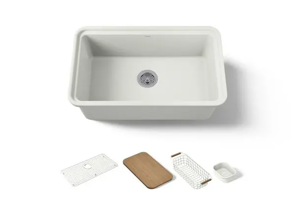 KOHLER Audrine 30" Undermount Single-bowl Workstation Kitchen Sink - One-color