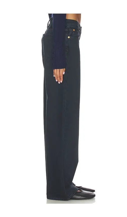 SLVRLAKE Lexi Low Rise Wide Leg Jeans - Black