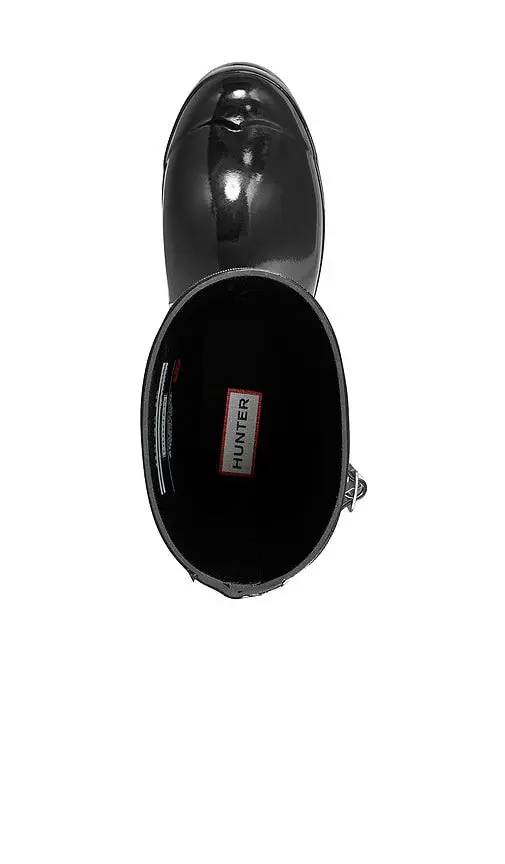 Hunter Original Short Gloss Boot - Black