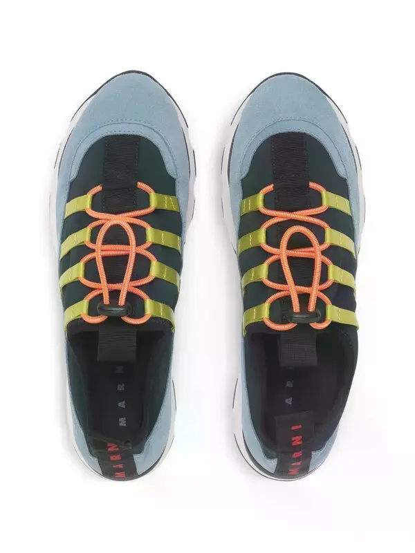 Marni Side-stripe Sneakers - Blue