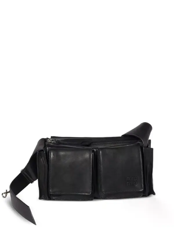 Miu Miu Utilitaire Lambskin Shoulder Bag
