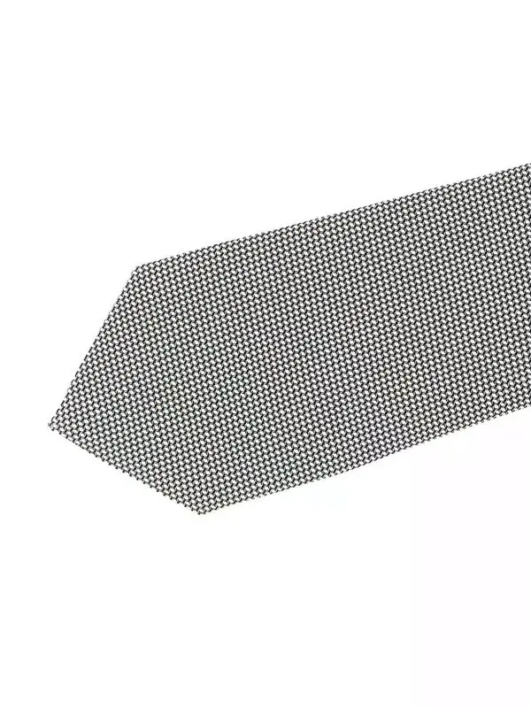 TOM FORD Jacquard Silk Neck Tie - Grey