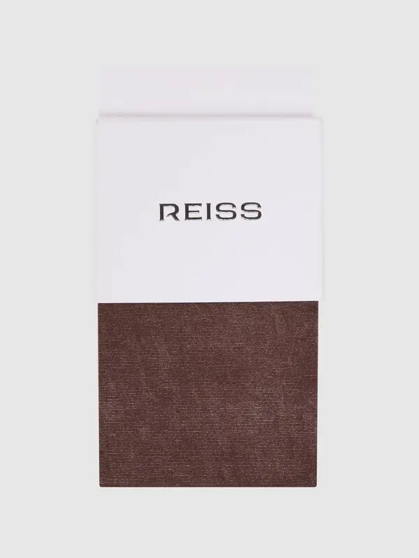 REISS 40 Denier Tights - Chocolate
