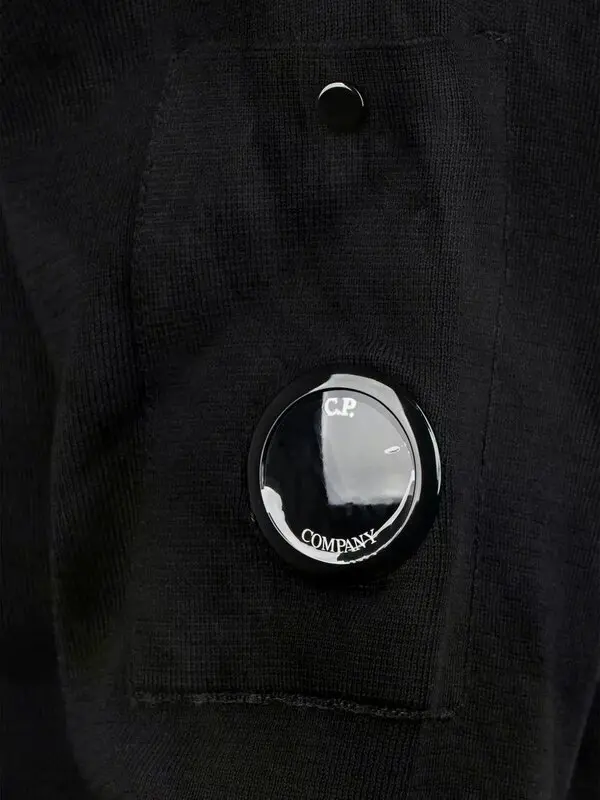 C.P. COMPANY Zip-up Cardigan - Black