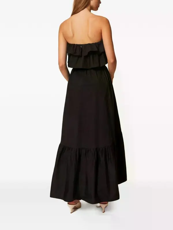 TWINSET Ruffled Off-shoulder Midi Dress
