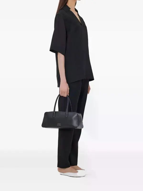 Loulou De Saison Ermo Open-neck Top - Black