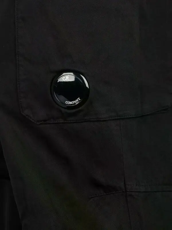C.P. COMPANY Logo-detail Cargo Pants - Black
