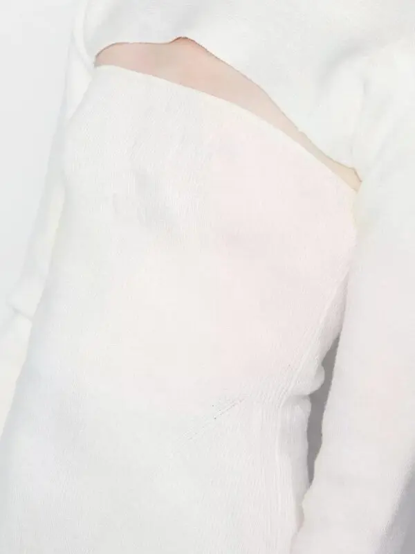 TOM FORD Cut-out Virgin Wool-blend Jumper - Neutrals
