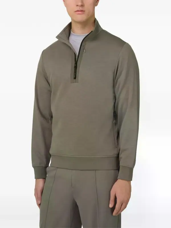 Boggi Milano Half-zip Mock Neck Sweater