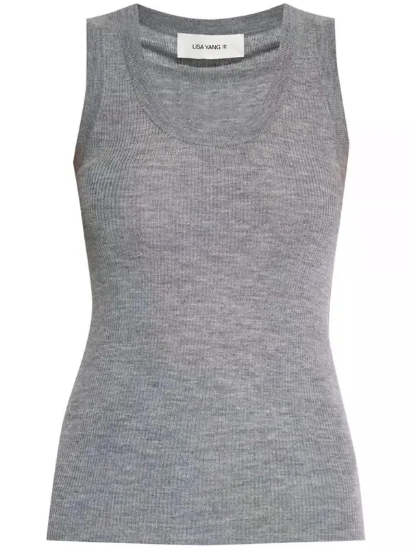 LISA YANG Ribbed Sleeveless Knit Top