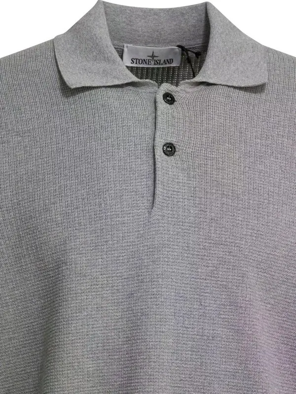 Stone Island Long-sleeve Polo Shirt - Grey