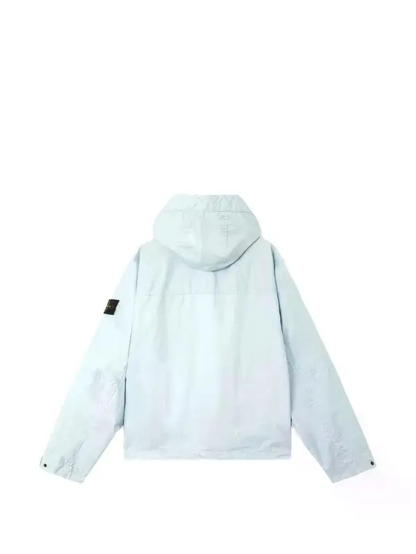 Stone Island Logo-patch Hooded Jacket - Blue