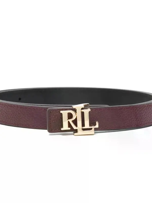 Ralph Lauren Logo-plaque Leather Belt - Red