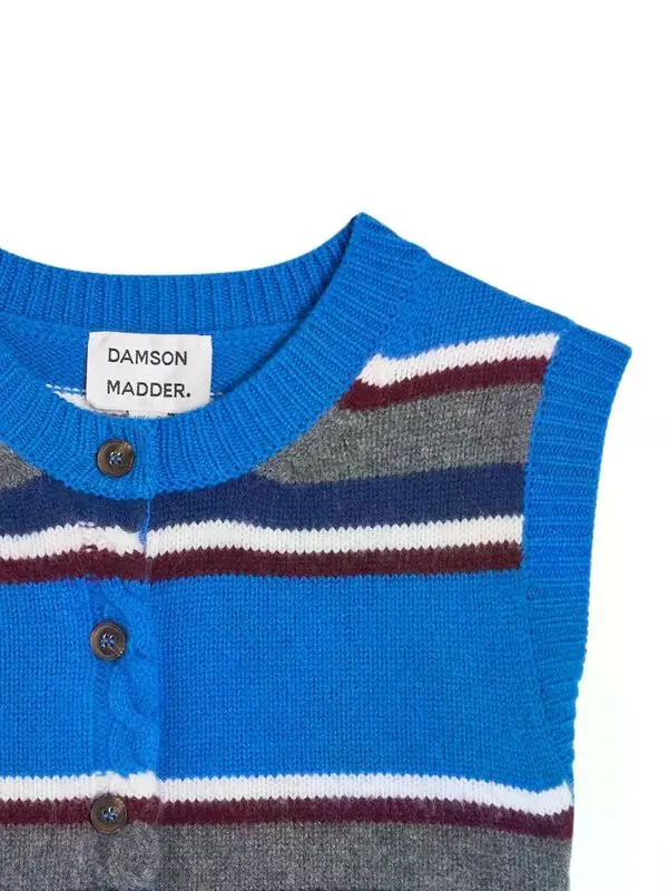 DAMSON MADDER Striped Button-front Vest