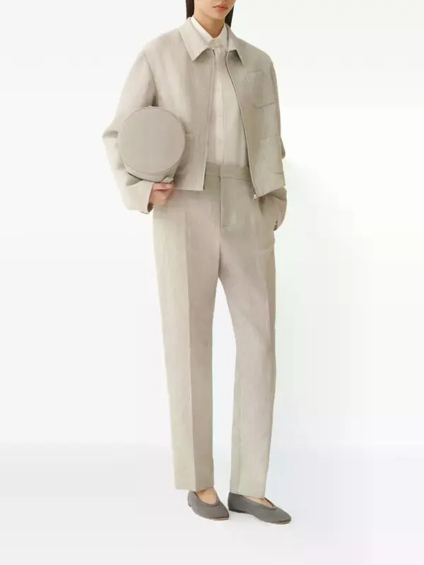 Fabiana Filippi Zip Jacket With Pockets - Grey