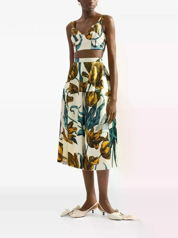 Erdem Floral-print Midi Skirt