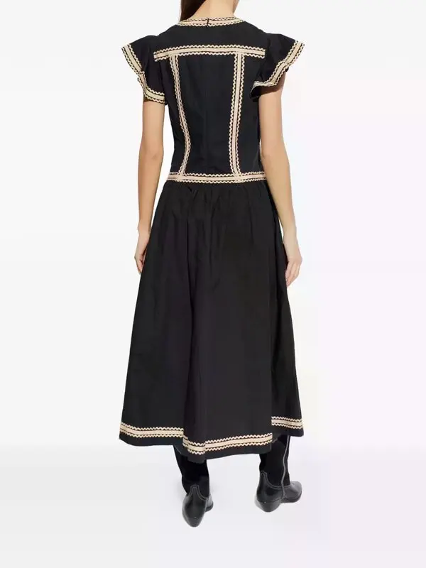Ulla Johnson Ruffled-trim Midi Dress