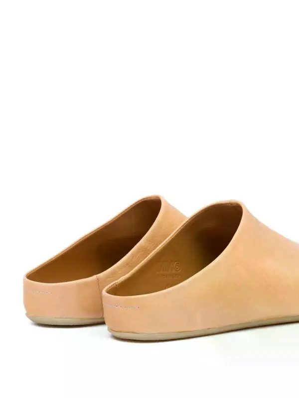 MAISON MARGIELA Light Beige Leather Sabots