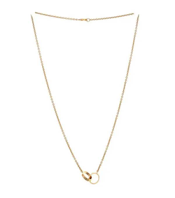 CARTIER Love Interlocking Necklace 18k 17