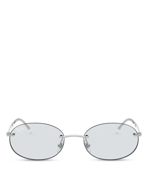 Ray-ban Oval Sunglasses 54mm - Silver