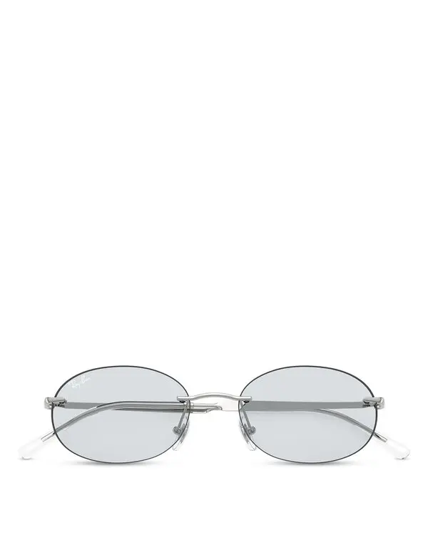 Ray-ban Oval Sunglasses 54mm - Silver
