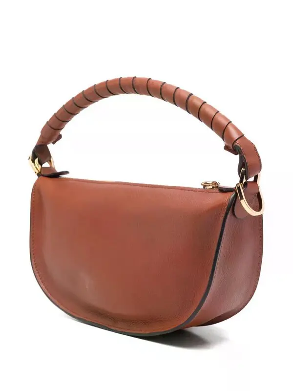 Chloé Mini Marcie Twisted-handle Shoulder Bag - Brown